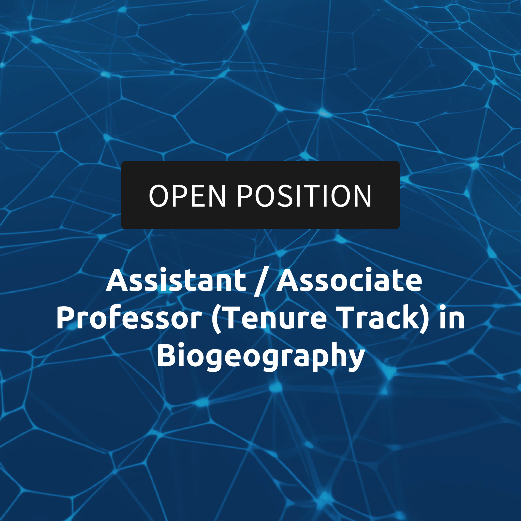 Open position: Assistant / Associate Professor (Tenure Track) in Biogeography - digitalwaters.fi